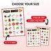 Pizza Party Bingo Game, 50 Pizza Bingo Cards, Dinner Party Activities ...