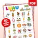 Hawaiian Luau Bingo, 50 Bingo Cards, Aloha Birthday Party Game ...