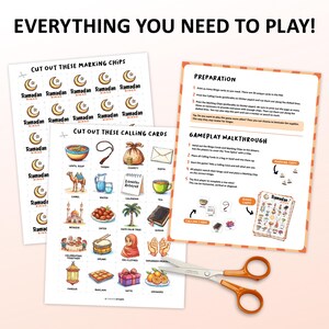 Ramadan Bingo, 50 Printable Bingo Cards, Eid Mubarak 2026 Party Game ...