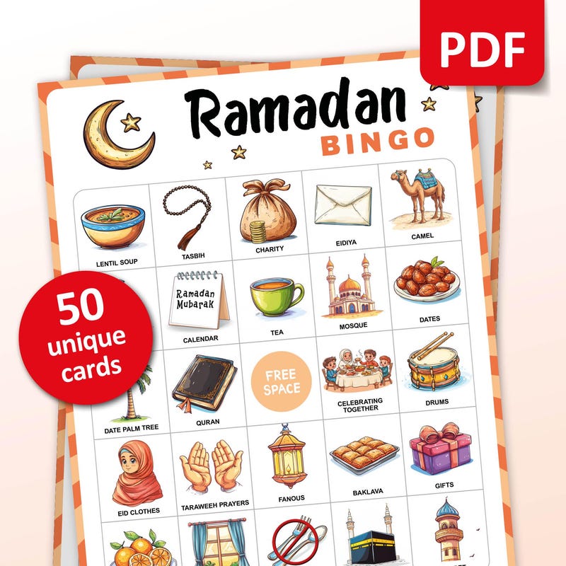 Ramadan Favor Card - Etsy