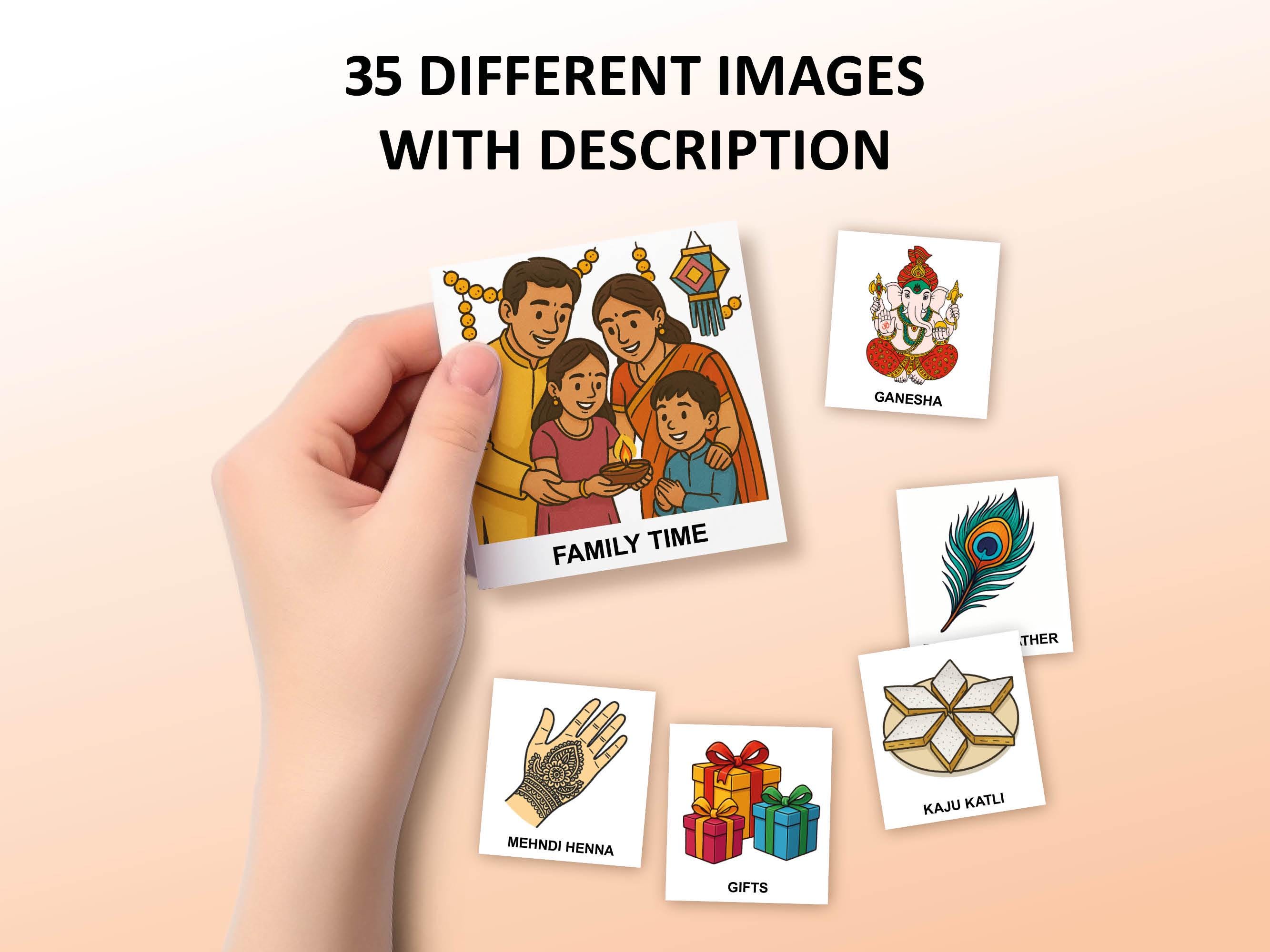 Diwali Bingo, 50 Printable Bingo Cards, Diwali 2025 Party Game for Kids ...
