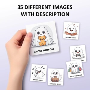 Ghost Halloween Bingo, 50 Spooky Season Bingo Cards, Halloween ...