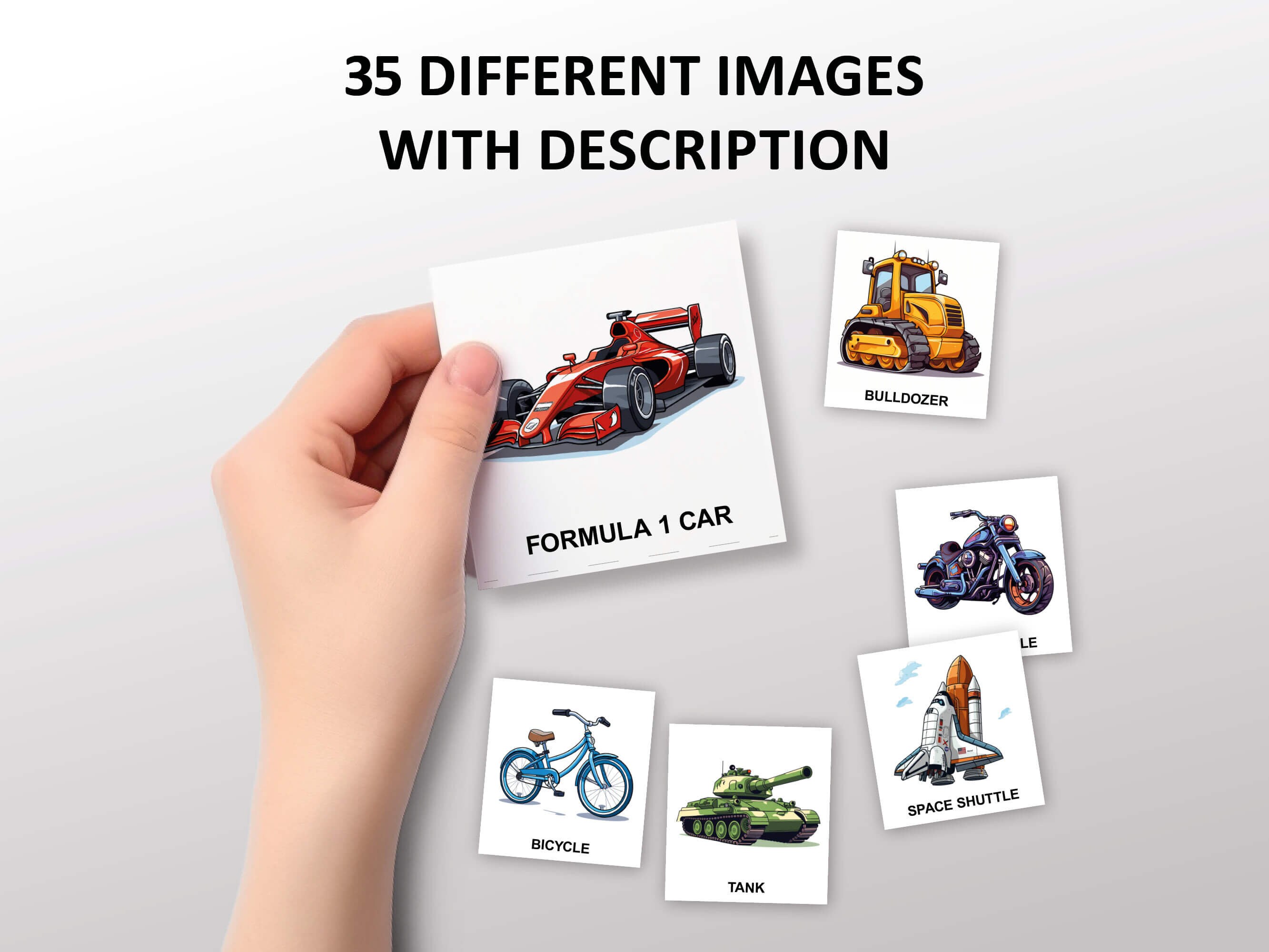 Car Bingo, 50 Birthday Automobile Cards, Birthday Activities, Kids ...