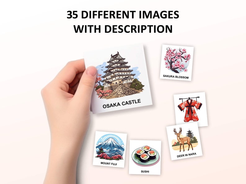 Japan Travel Bingo Game, 50 Bingo Cards, Asia Trip Vacation Activities ...