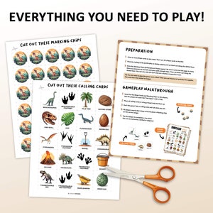 Dinosaur Bingo, 30 Dinosaurs Bingo Cards, Birthday Activitiy, Kids Dino ...