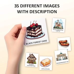 Germany Travel Bingo Game, 50 Bingo Cards, Europe Travel Trip Vacation ...