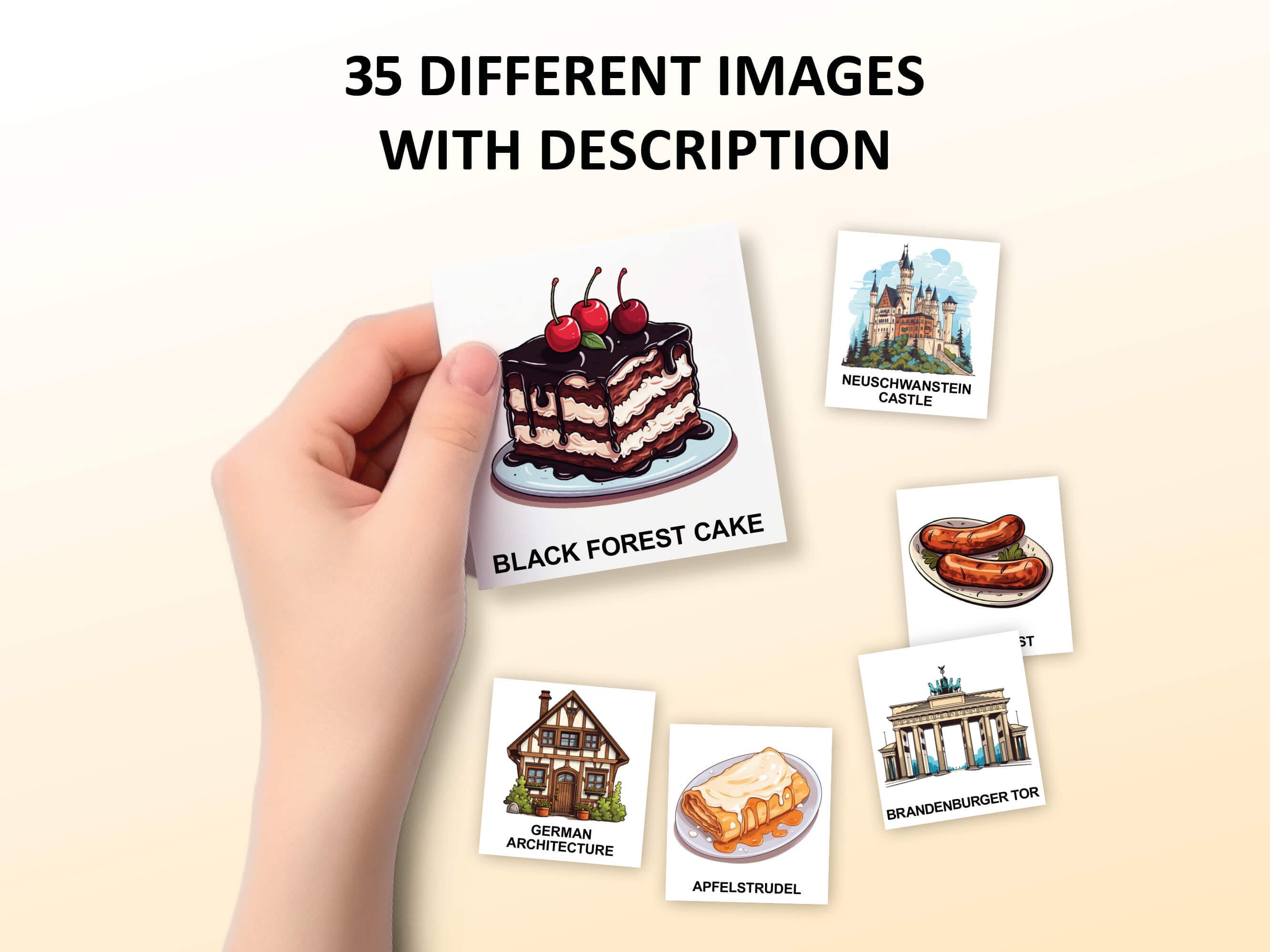 Germany Travel Bingo Game, 50 Bingo Cards, Europe Travel Trip Vacation ...