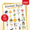 Ancient Egyptian Dominoes Game, Printable Game, DIY Children's Game ...