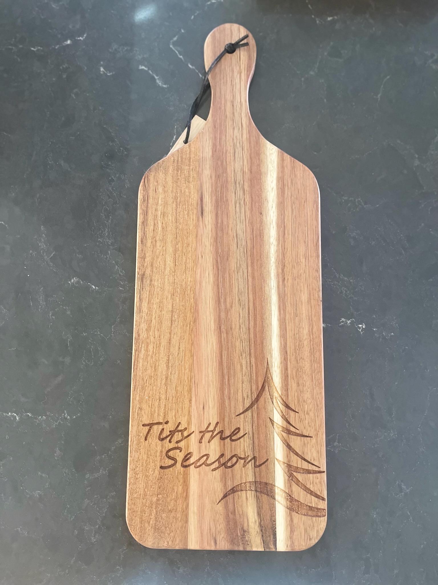 Holiday Charcuterie Board, Holiday Cutting Board, Rustic Entertaining ...