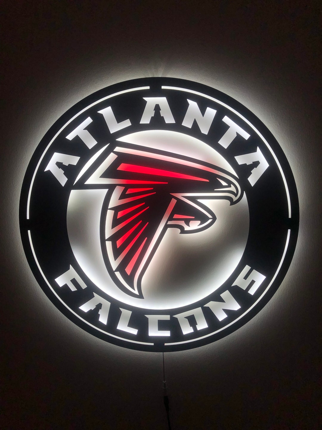 Atlanta Falcons Led Neon Sign Medallion Sports Sign for Man - Etsy