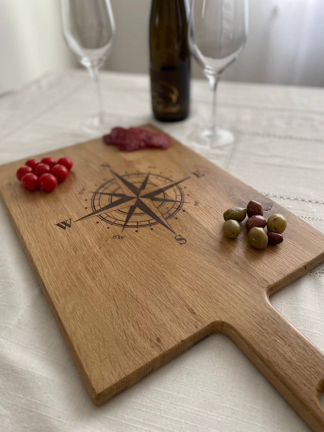 Customizable Solid Oak Aperitif Board - Etsy
