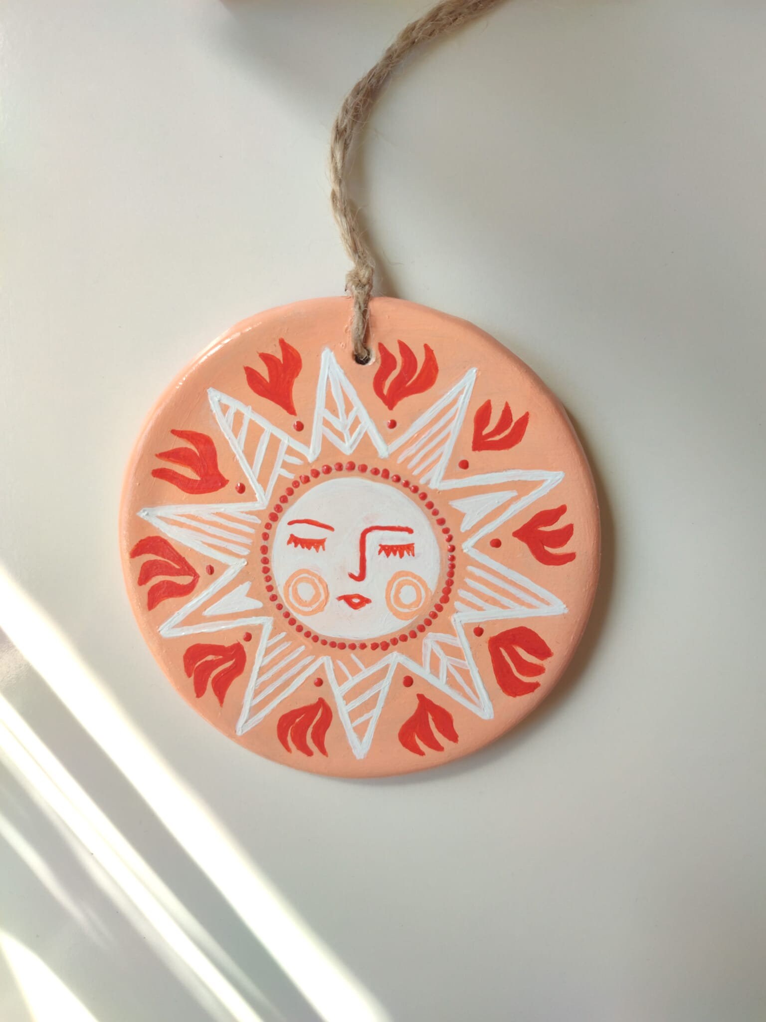 Ceramic Sun Wall Art Handmade Wall Art Wall Decor Handmade Wall Decor ...