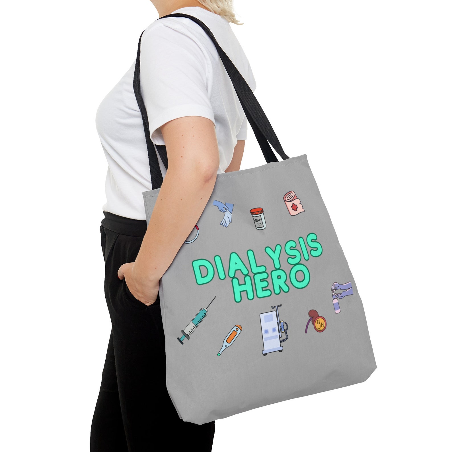 Dialysis Hero Tote Hemodialysis Dialysis Bag CCHT Tech Gift Dialysis ...