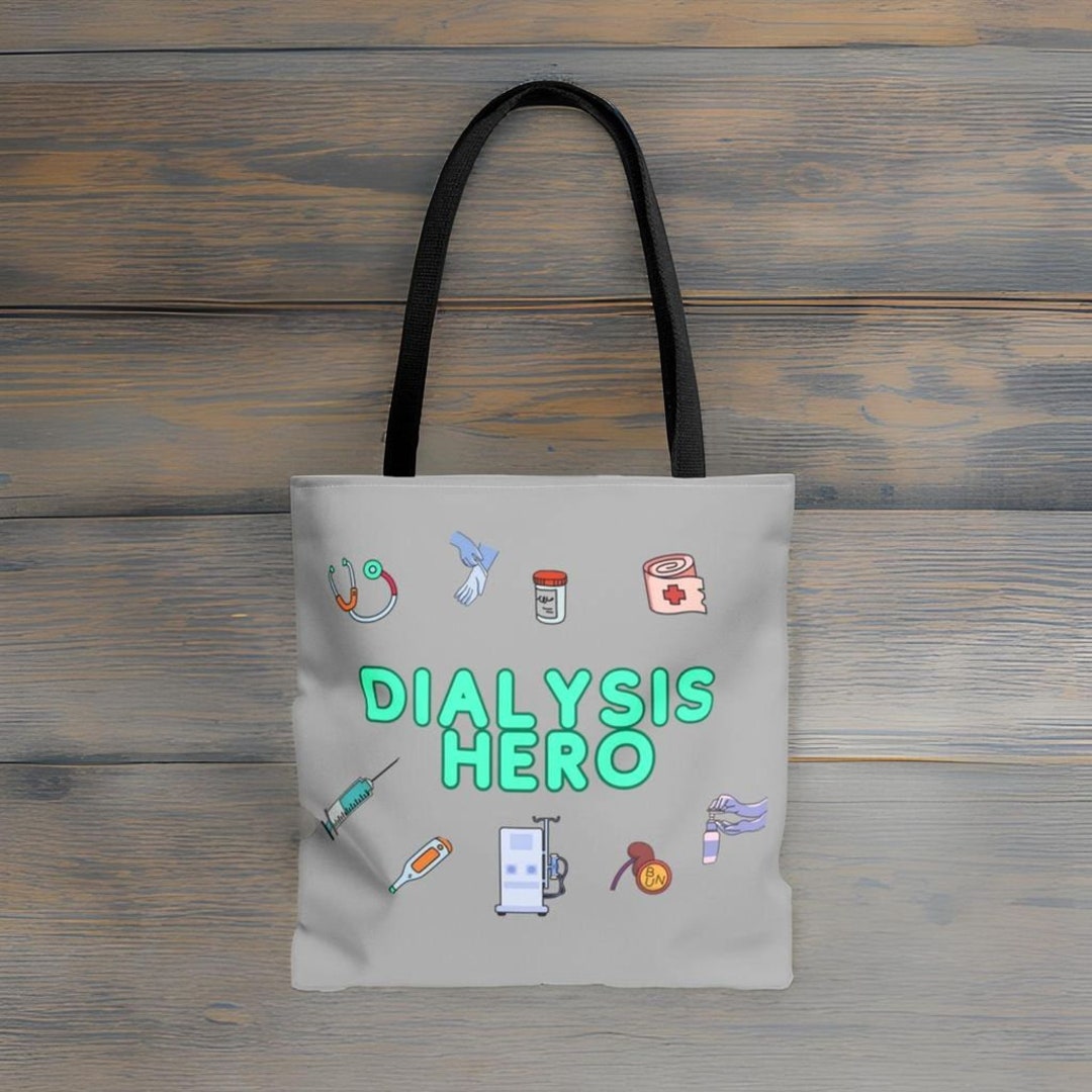 Dialysis Hero Tote Hemodialysis Dialysis Bag CCHT Tech Gift Dialysis ...