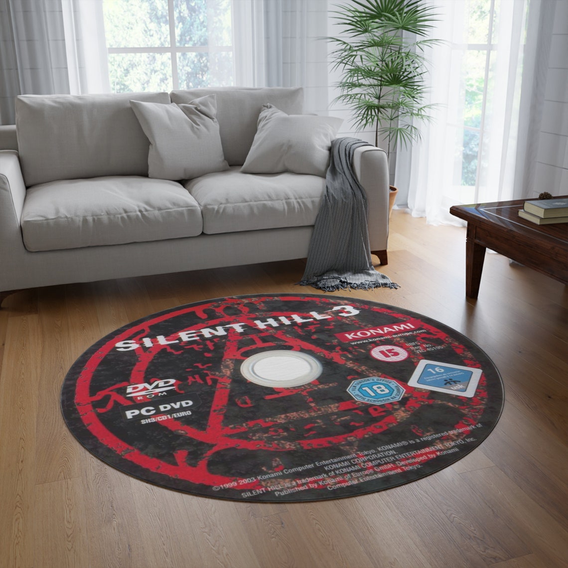 Silent Hill 3 Rug, Retro CD Rug, Game Rug, Game Decor, Silent Hill Gift ...