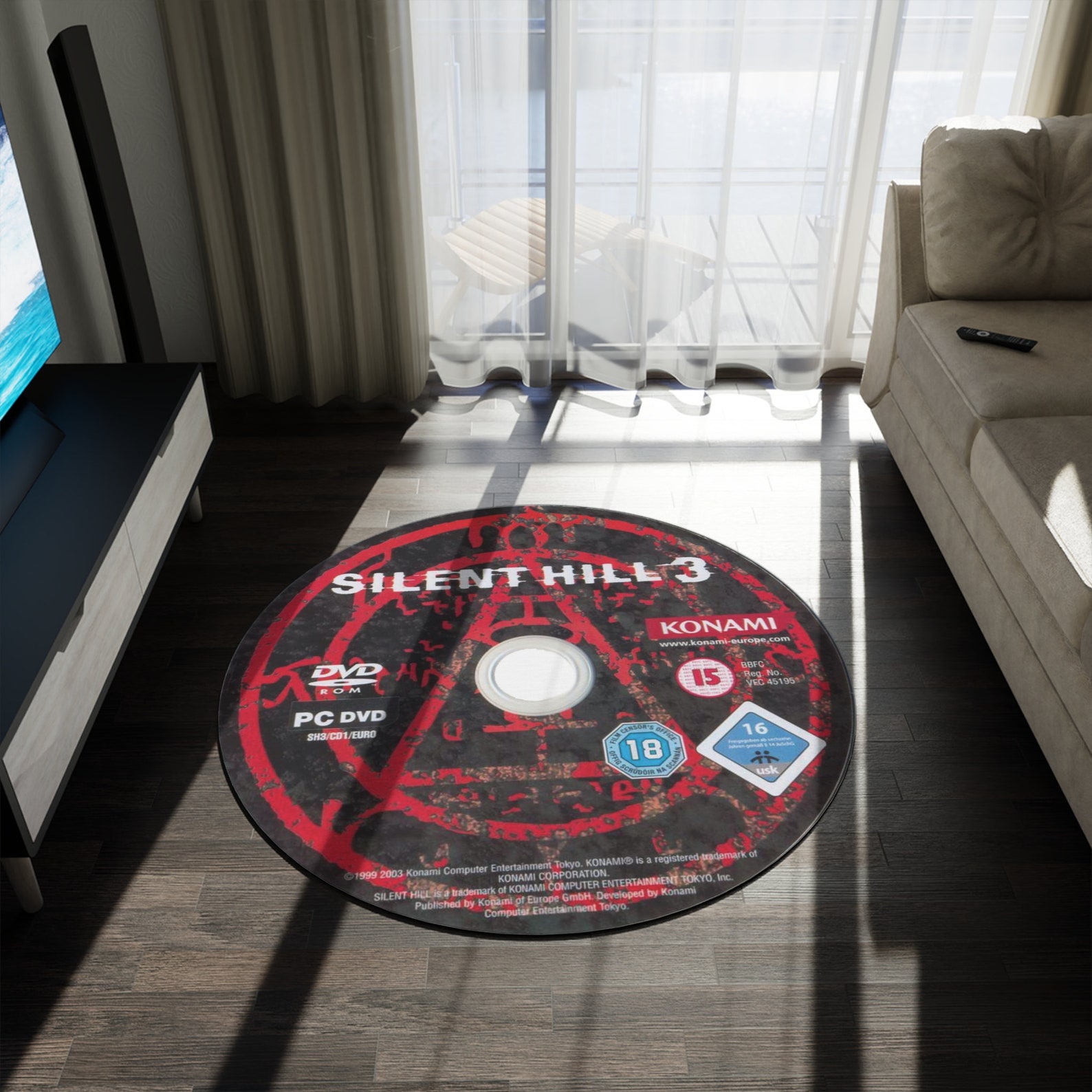Silent Hill 3 Rug, Retro CD Rug, Game Rug, Game Decor, Silent Hill Gift ...