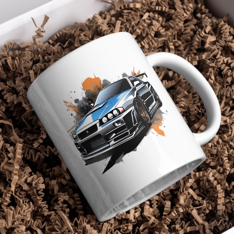 1999 Nissan Skyline GT-R R34 Digital Design - SVG - PNG - Pdf - Jpeg ...