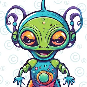 Alien SVG Bundle for Kids: T-shirt, DIY Mugs & Decals - Vector Cutting ...