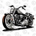 Harley Davidson Chopper SVG Bundle – Vintage Motorcycle Clipart – Biker ...