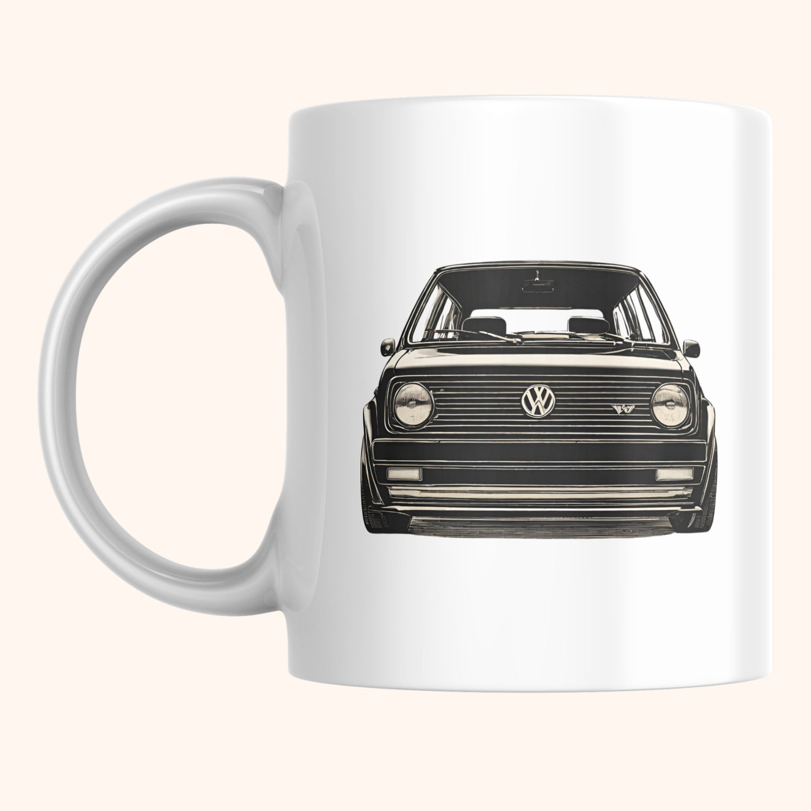 Groovy VW Golf Clipart Set - VW Gti Svg - Vintage Car Art Files - Golf ...