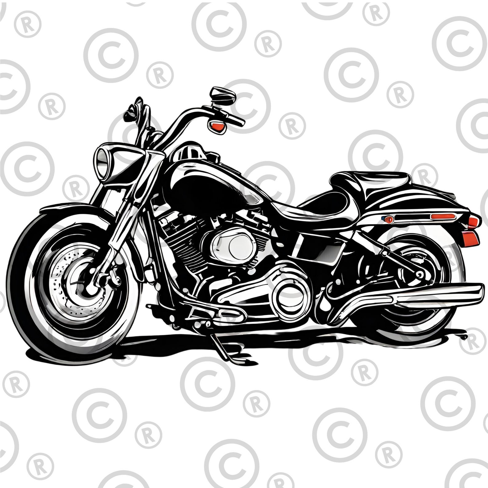 Harley Davidson Chopper SVG Bundle – Vintage Motorcycle Clipart – Biker ...