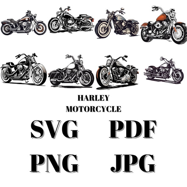 Harley Davidson Svg - Etsy