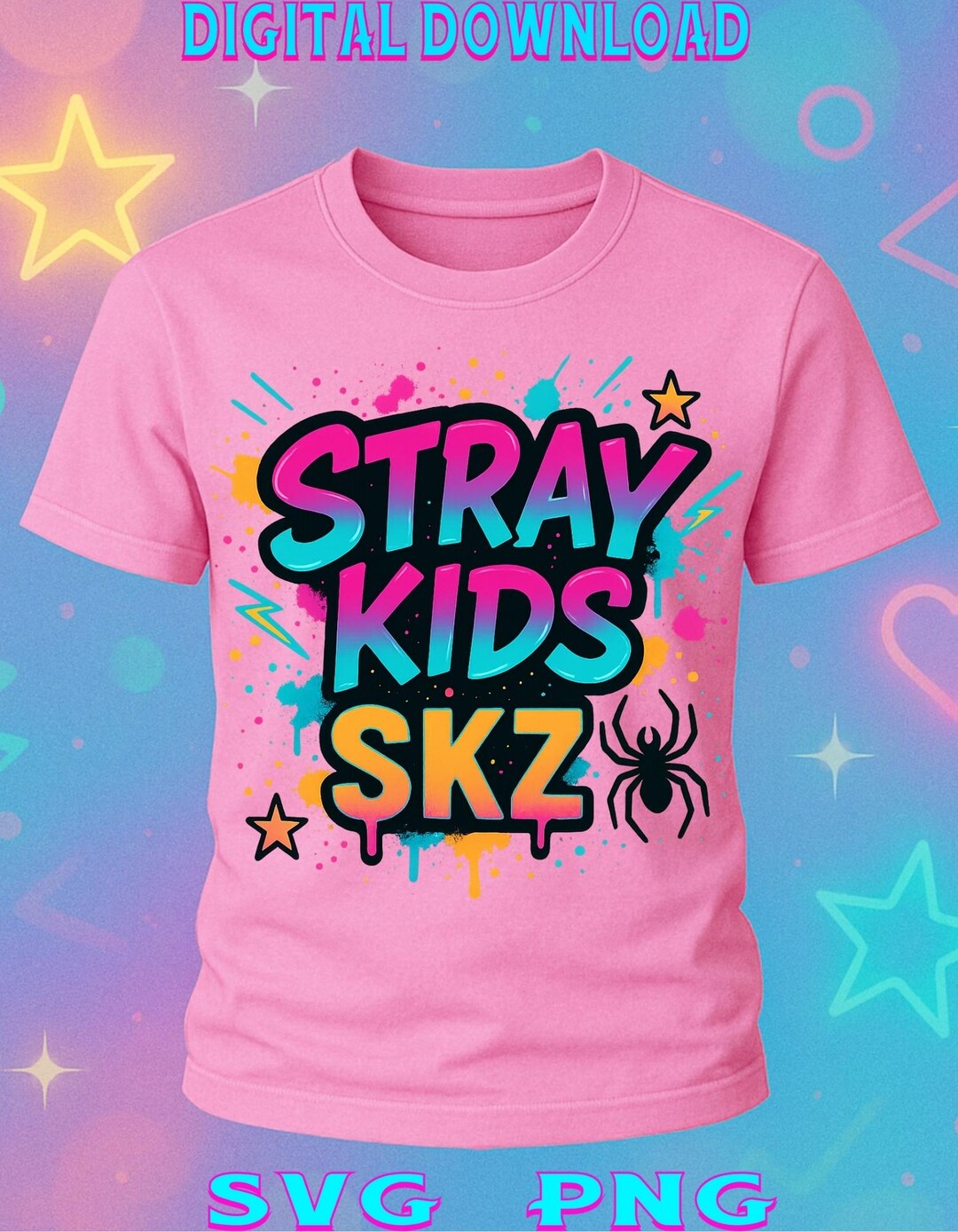 Stray Kids SVG PNG Merch | SKZ K-pop T-shirt Digital Download for Stay ...