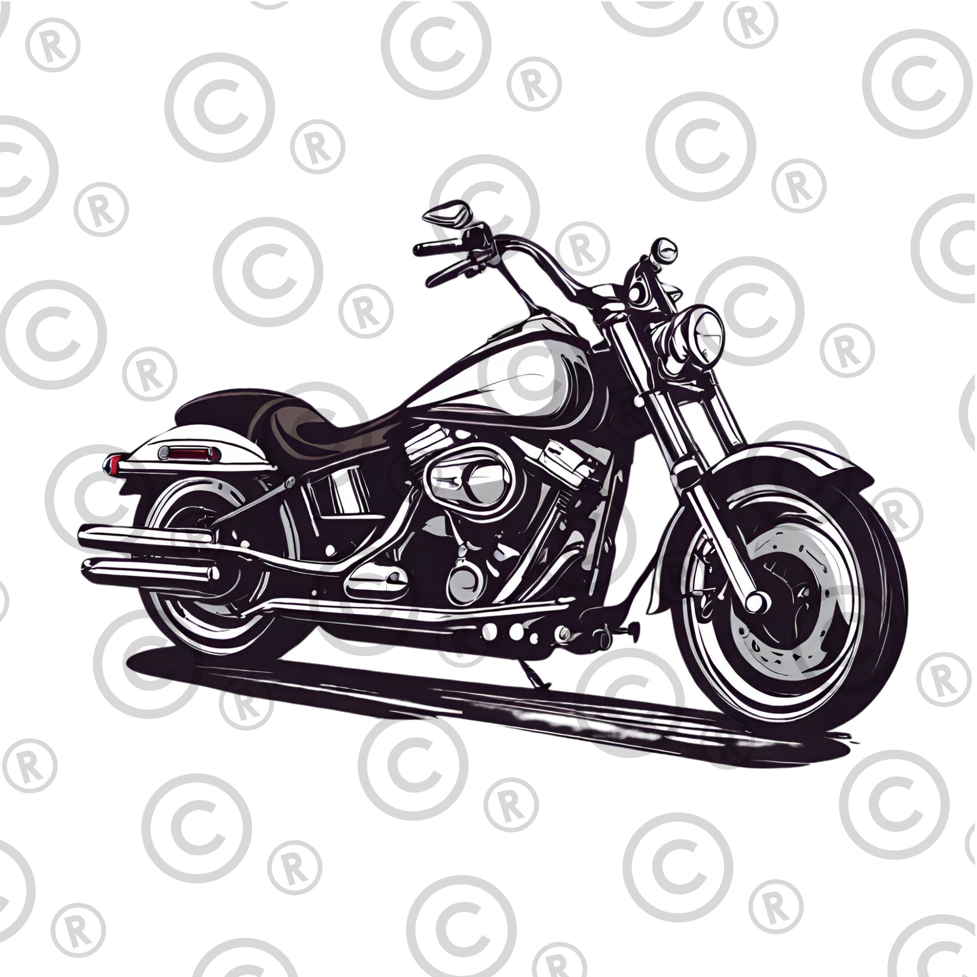 Harley Davidson Chopper SVG Bundle – Vintage Motorcycle Clipart – Biker ...