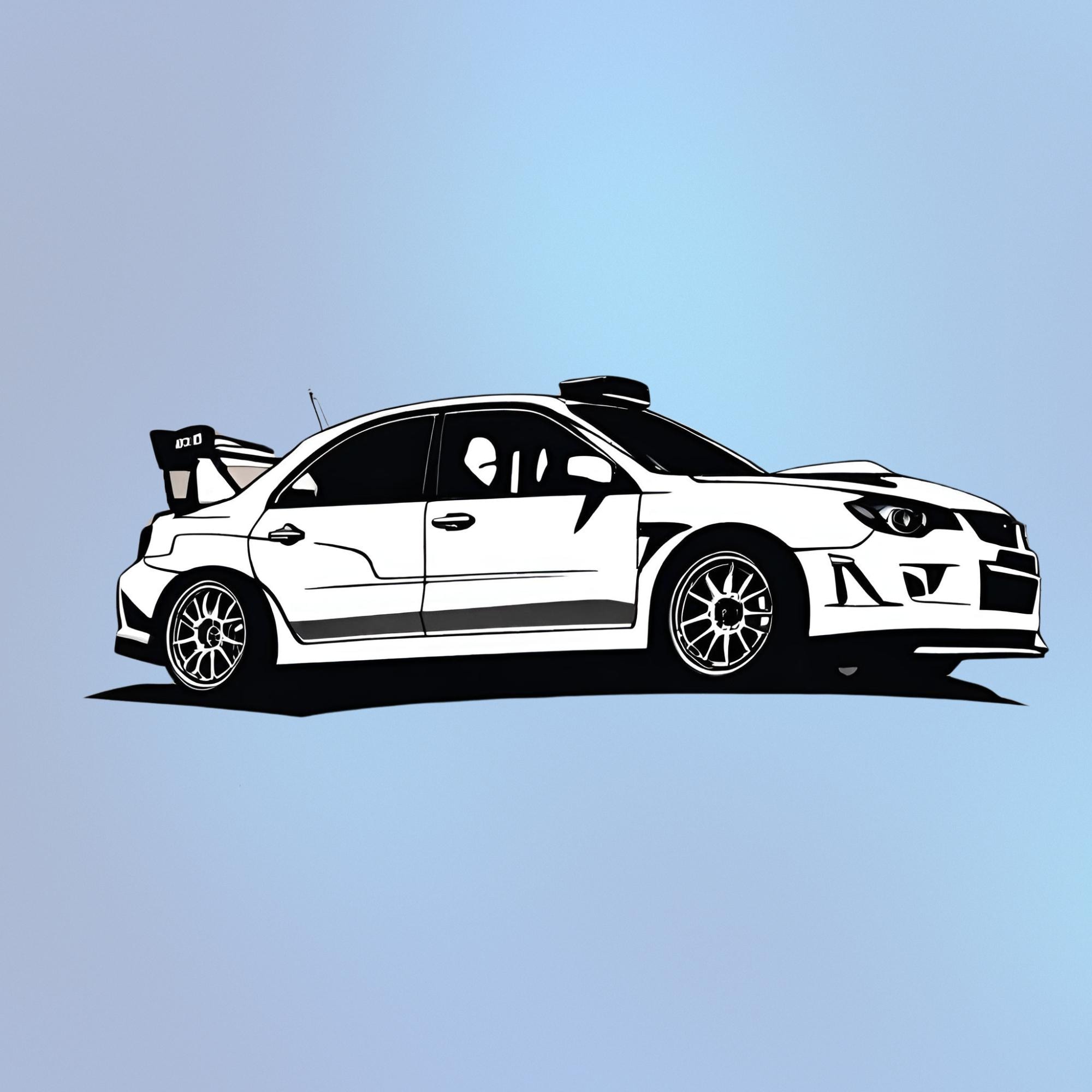 Subaru Impreza WRX STI Clip Art - Svg, Png, Pdf, Jpeg - Vector ...