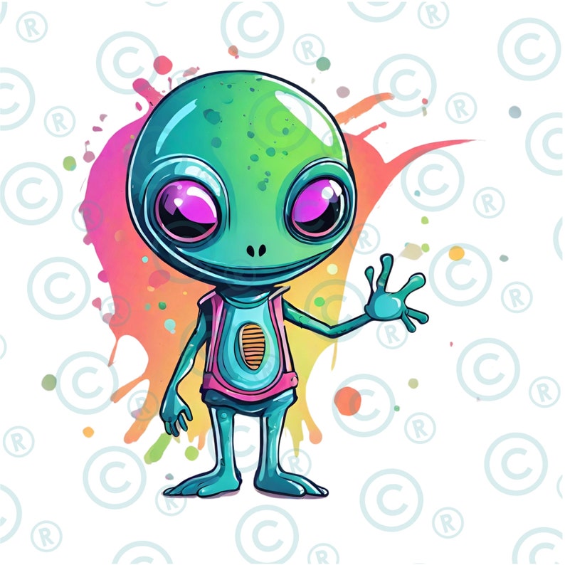 Alien SVG Bundle for Kids: T-shirt, DIY Mugs & Decals - Vector Cutting ...