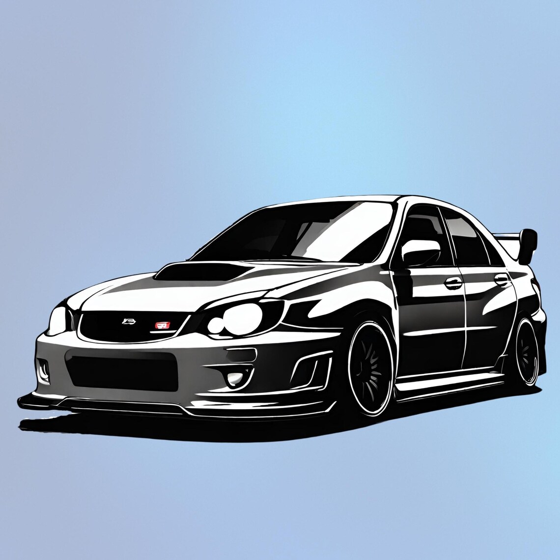 Subaru Impreza WRX STI Clip Art - Svg, Png, Pdf, Jpeg - Vector ...