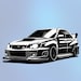 Subaru Impreza WRX STI Clip Art - Svg, Png, Pdf, Jpeg - Vector ...