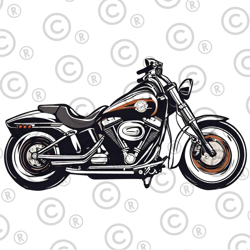 Harley Davidson Chopper SVG Bundle – Vintage Motorcycle Clipart – Biker ...