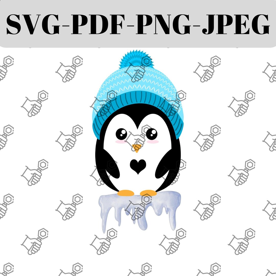 Adorable Baby Penguin SVG Cutting File for Cricket Downloadable for T ...
