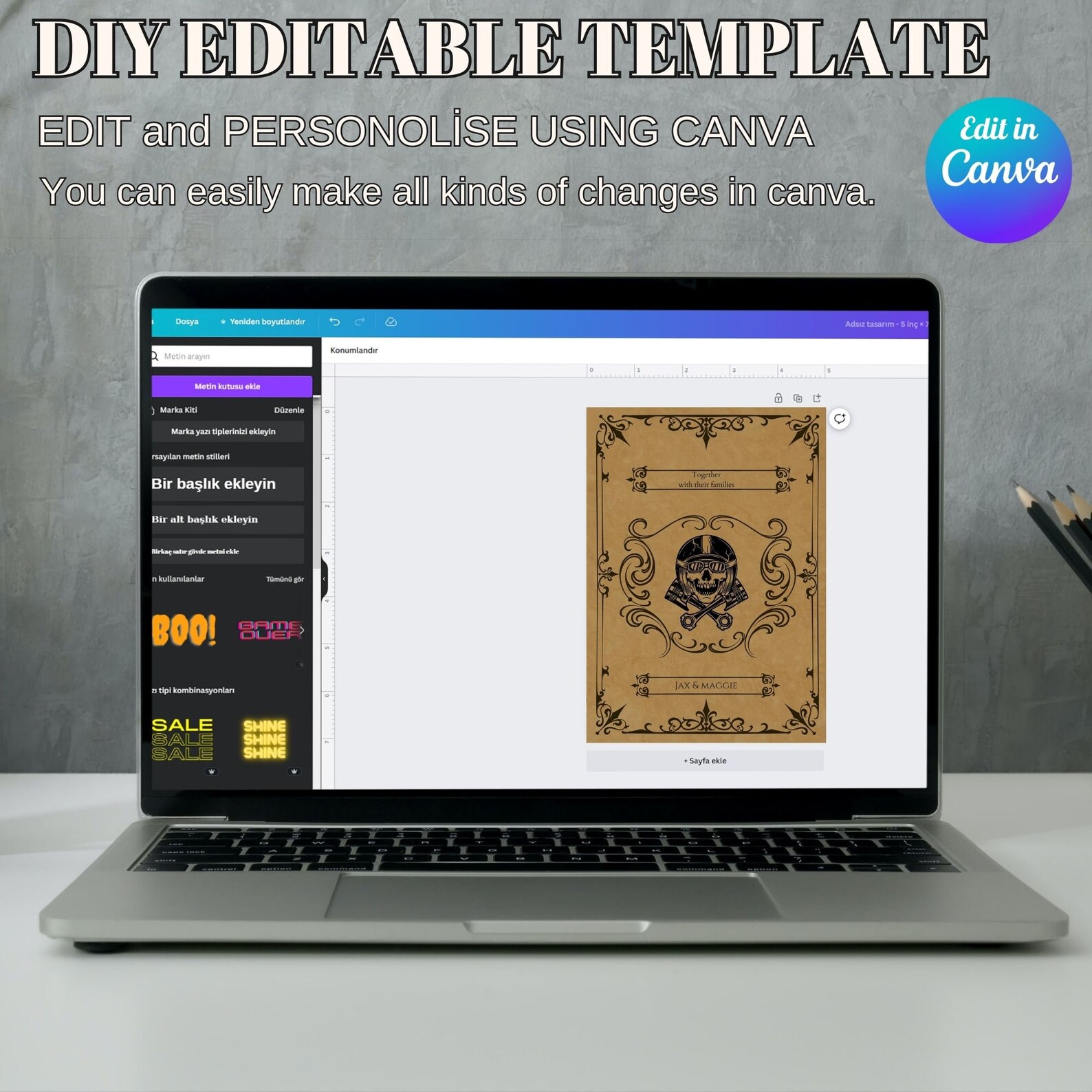 Harley Davidson Wedding Invitations Template - Harley Motorcycle Lovers ...