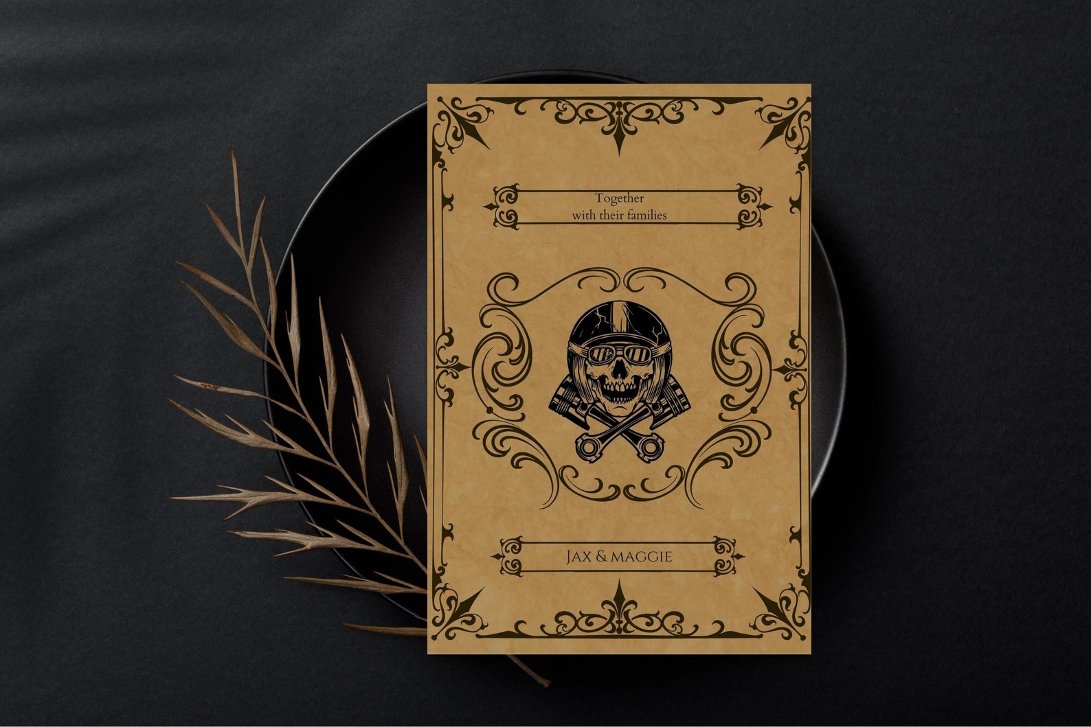 Harley Davidson Wedding Invitations Template - Harley Motorcycle Lovers ...