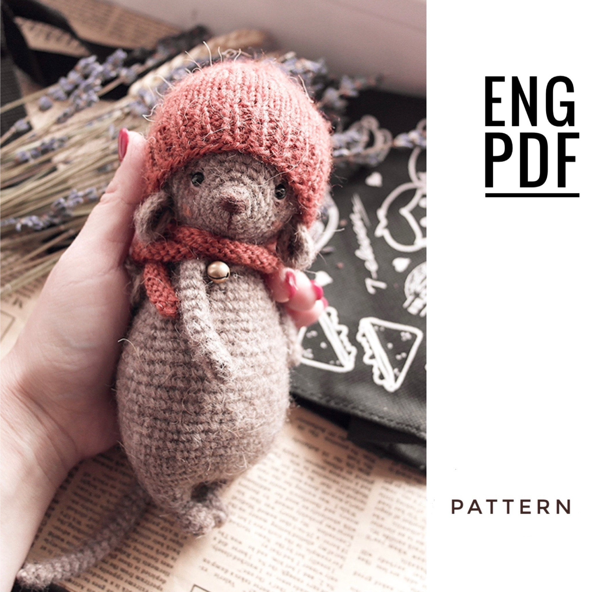 Mouse Crochet Pattern. Amigurumi Mouse Pattern. PDF. English. - Etsy