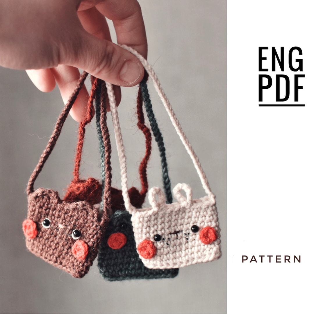 Mini Bags Crochet Pattern. Amigurumi Bags Pattern. PDF. English ...