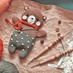 Bear-gingerbread Crochet Pattern. Amigurumi Bear Pattern. PDF. English ...