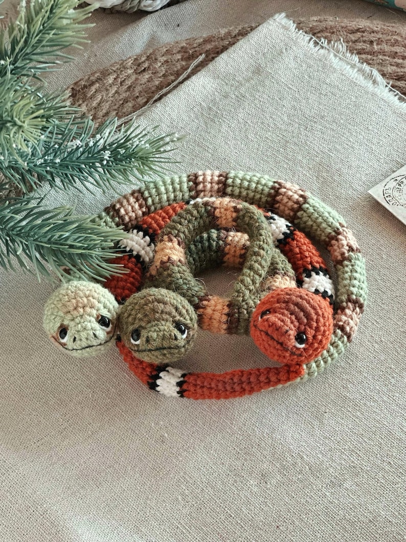 Snake Crochet Pattern. Amigurumi Snake Pattern. PDF. English. Digital ...