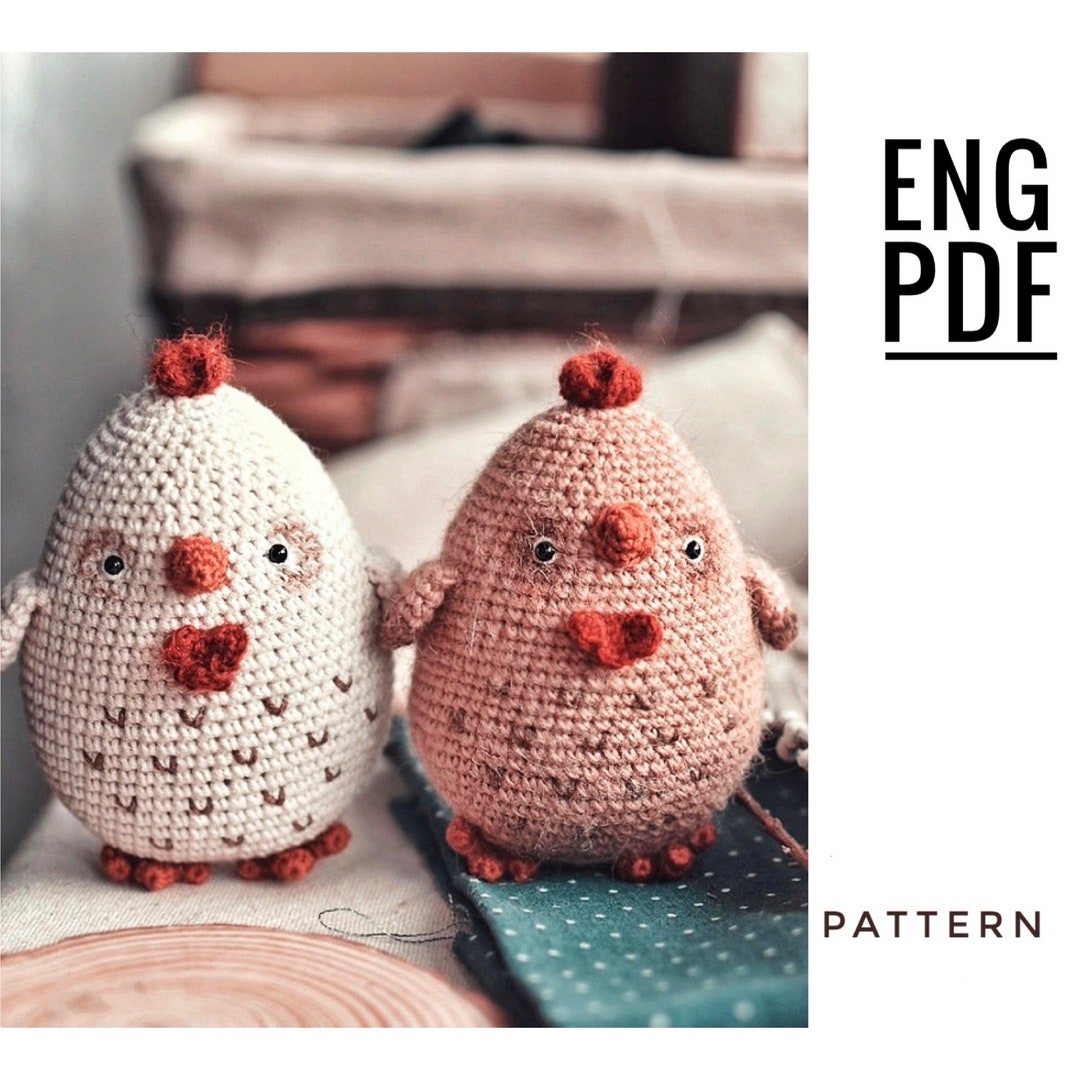Chicken Crochet Pattern. Amigurumi Chicken Pattern. PDF. English ...