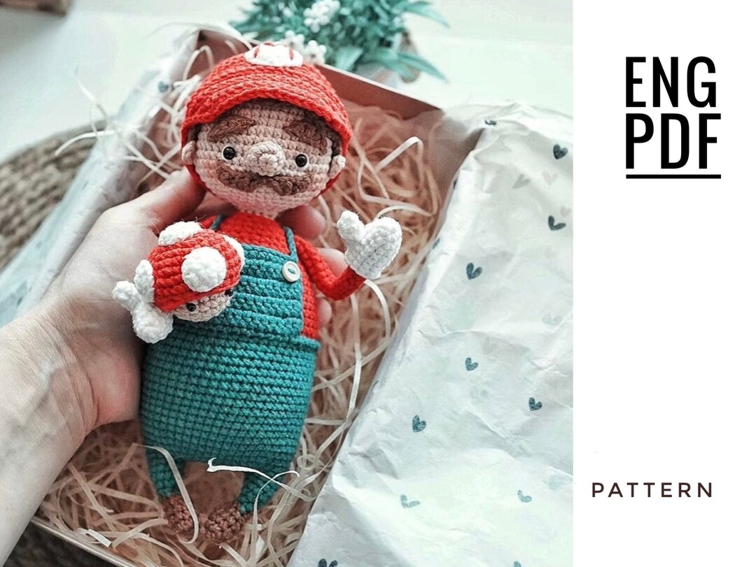 Super Mario Crochet Pattern. Amigurumi Super Mario Pattern. - Etsy