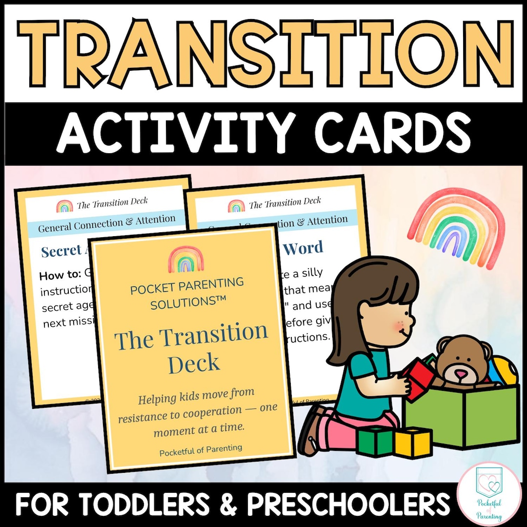 Transition Activity Cards for Toddlers & Preschoolers - Quick and Easy ...
