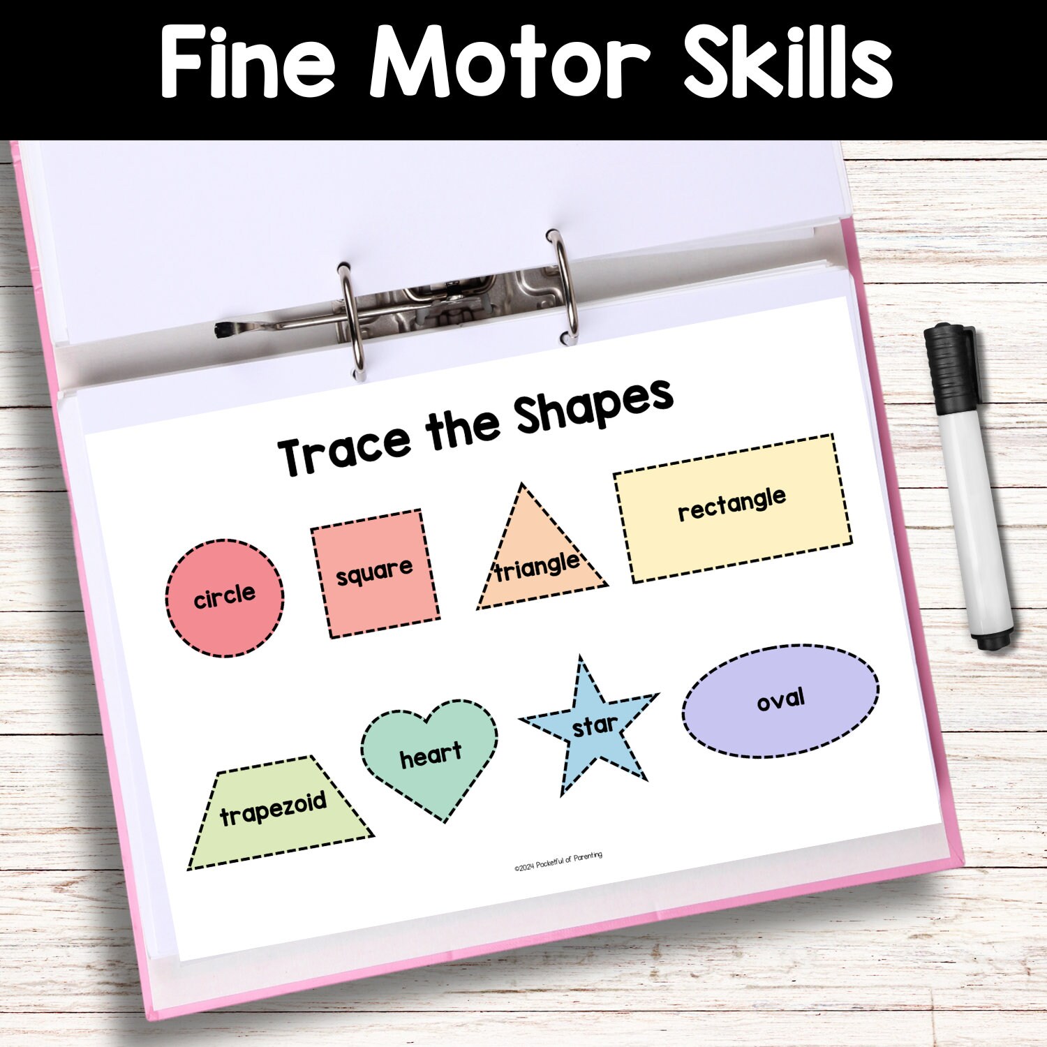 Pre-k Learning Binder - Pre-k Busy Book, Activity Book for Preschoolers ...