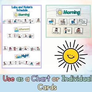 Visual Schedule & Daily Routine Cards for Toddlers, Preschoolers (at ...