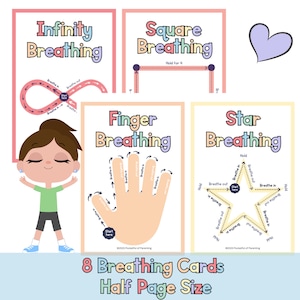 Mindful Breathing Cards and Posters | Calming Strategies for Kids ...