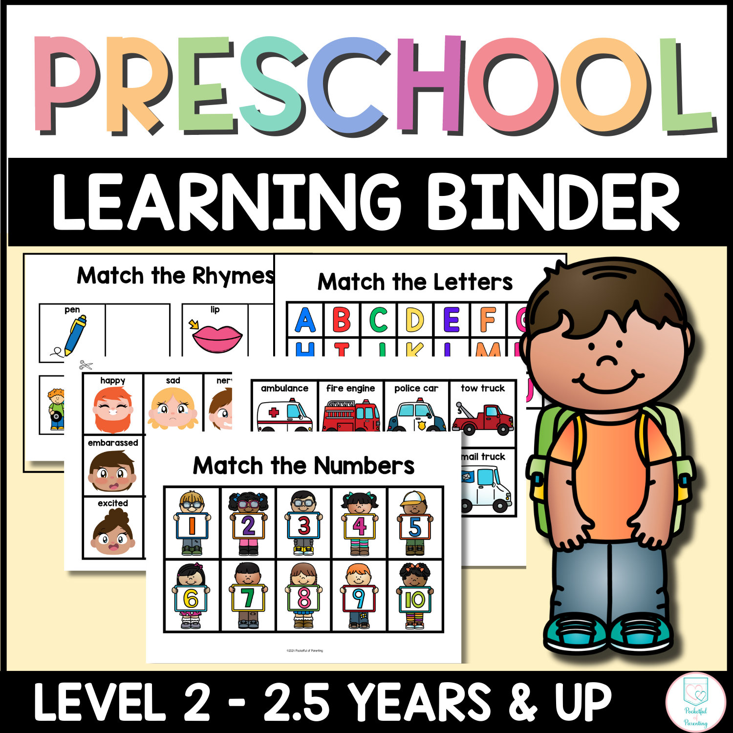 Preschool Learning Binder - Preschool Busy Book, Activity Book for ...