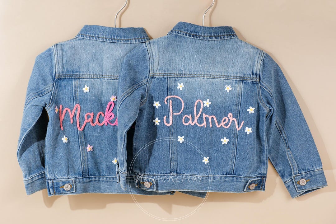 Personalized Denim Jackets for Kids Custom Name Jean Jackets, Perfect ...