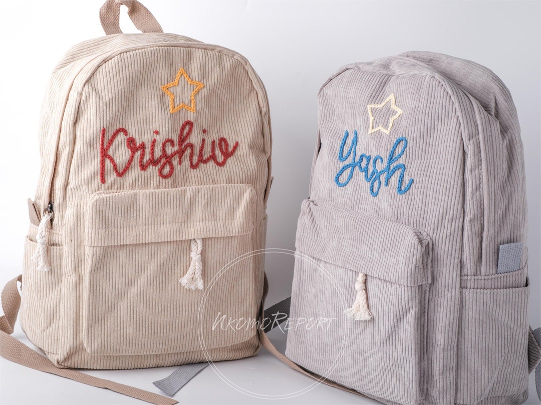 Personalized Toddler Backpack: Custom Monogrammed Hand Embroidered ...