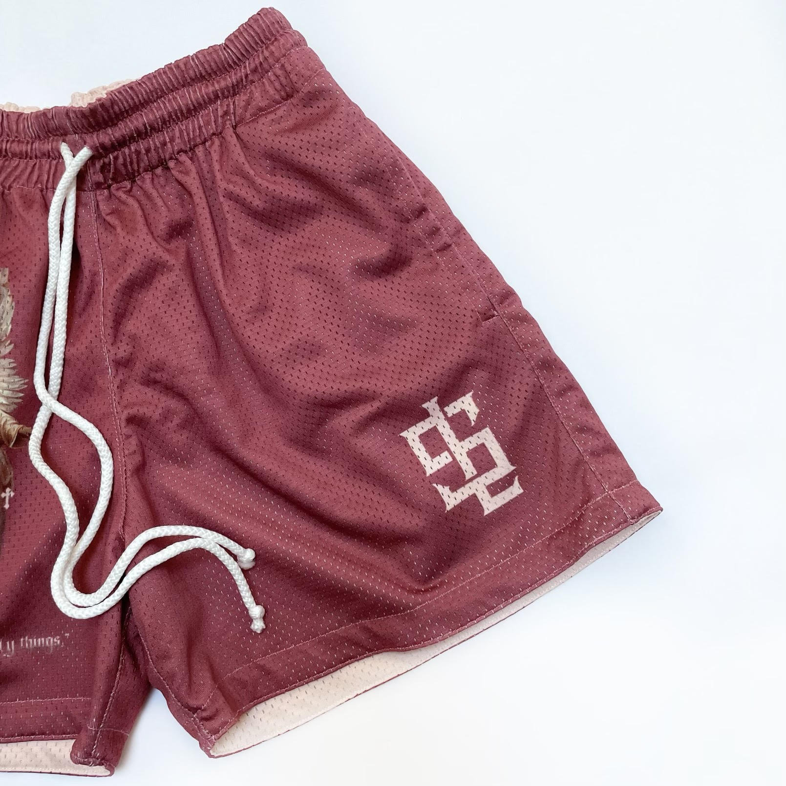 Reversible Mesh Shorts 4 Angel pink/cream - Etsy